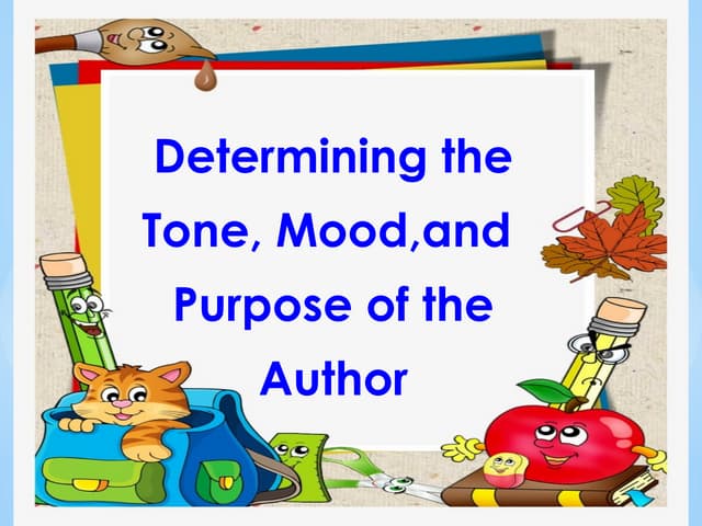 Grade 6 Mood and Tone powerpoint presentation | PPTX