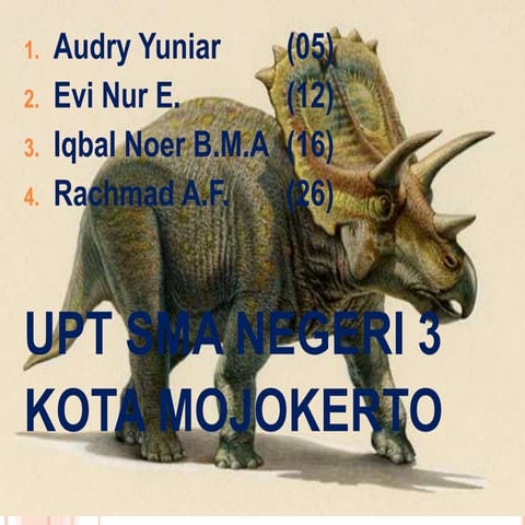 PPT ENGLISH DINOSAURS | PPT