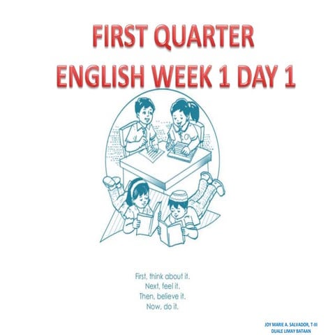 Ppt english 3 q1w1 day1 5 | PPTX