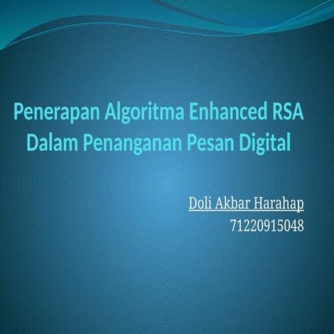 Penerapan Algoritma Enhanced RSA Dalam Pengamanan Pesan Digital.pptx