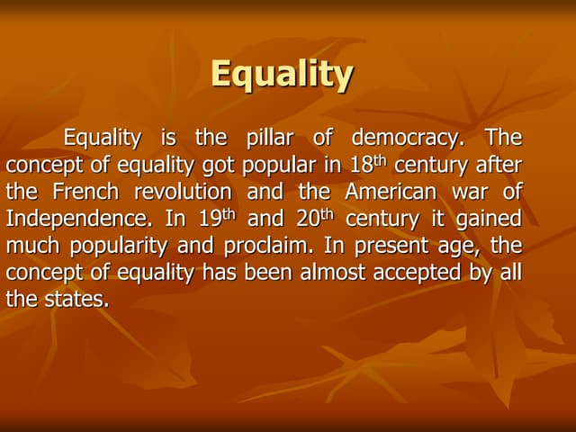 Equality | PPTX