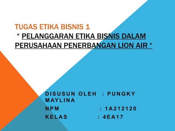 Etika Bisnis | PPT