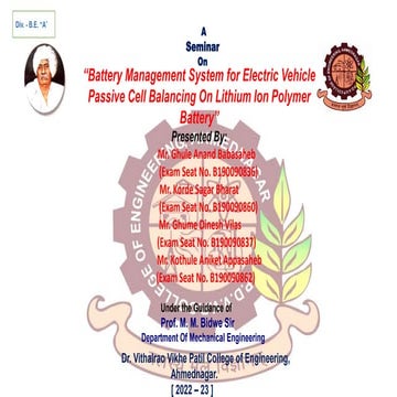 Ppt Ev Seminar Pptx