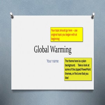 P2 GLOBAL WARMING PROJECT (F-TIER CLASS) | PPTX