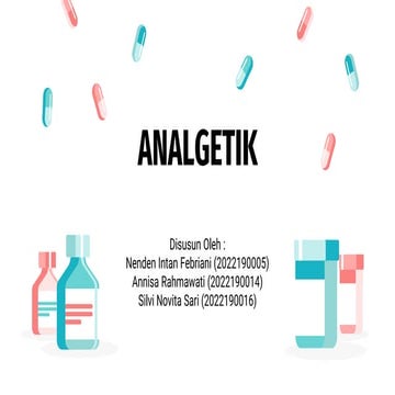 PPT FARMAKOLOGI PADA OBAT ANALGETIK SEMESTER 2 | PPTX