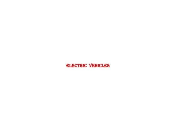 Electric Vehicle ppt | PPTX
