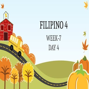 PPT FILIPINO WK 7....................... | PPTX