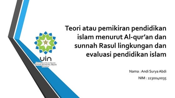 Presentation of Paradigma Qurani in Agama Islma Subject | PPT