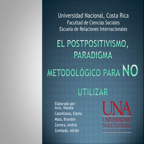 Postpositivismo | PDF
