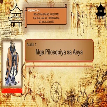 MGA PILOSOPIYA SA ASYA | PPTX
