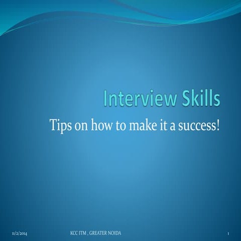 Interview etiquette | PPTX