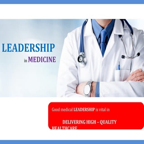 LEADERSHIP IN MEDICINE | PPT