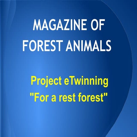 PPT- Forest animals | PDF