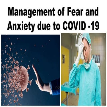 Fear and Anxiety management | difference between fear and anxiety | PPTX