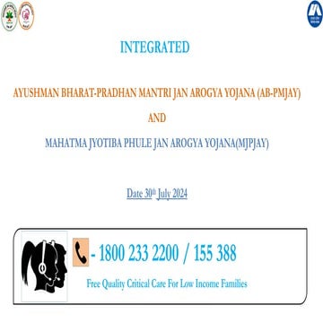 PPT for Integrated MJPJAY PMJAY - 31st July 2024.pptx