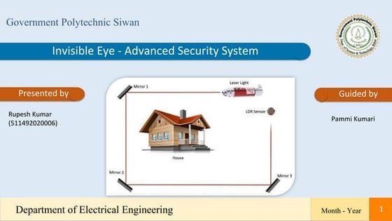 Laser Light Security System (Home Security) | PPT