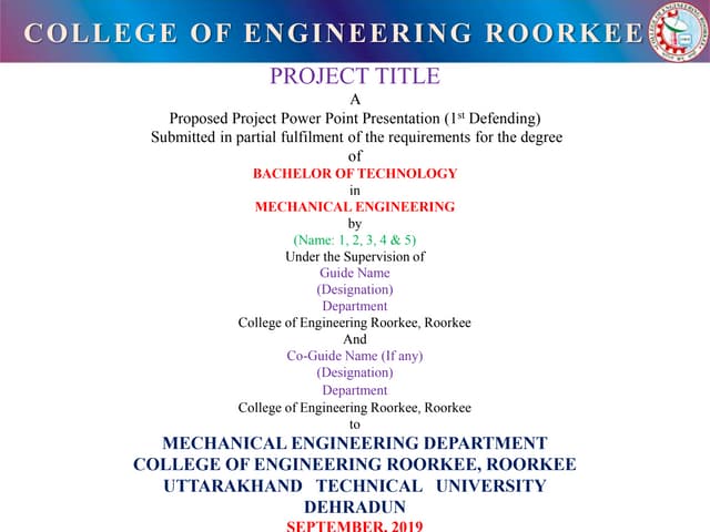 Project presentation template | PDF