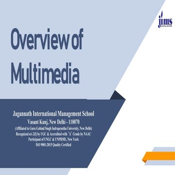 Overview of Multimedia - a great ppt on multimedia, it's types, and it ...