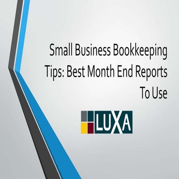 Month End Reporting | PPTX | Business Accounting & Finance | Business