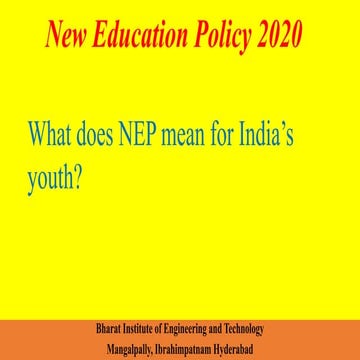 For Indian Students Gerry Arathoon Explains What NEP 2020 Actually ...