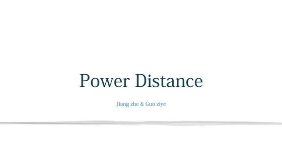 Hofstede cultural dimensions theory | PPT