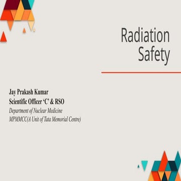 radiation safety in nuclear medicine for Nurses.pptx