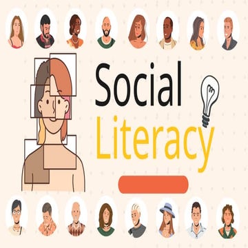 PPT for Social Literacy and skill - definition and types | PPTX