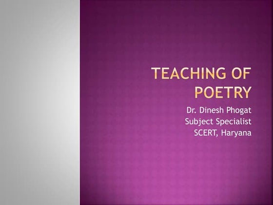 Teaching Poetry for Teacher Trainees.pptx