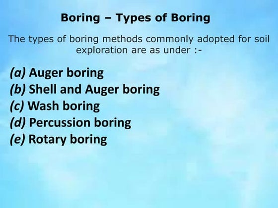 Types of samplers used in soil sampling | PPTX | Geology | Science