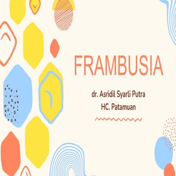 PPT Frambusia by dr. Asridil Syarli Putra | PPTX