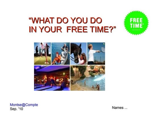 Free time activities | PPTX