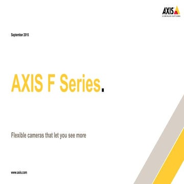 Axis deployable 4g LTE solution | PPT