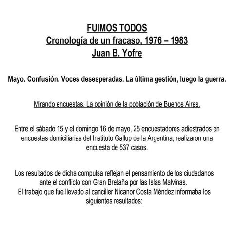 Fuimos todos | PPT