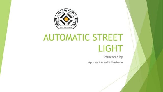 Automatic street lighting system | PPTX | Technology & Computing