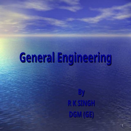 PowerPoint presentations GENERAL ENGGINEERING | PPT