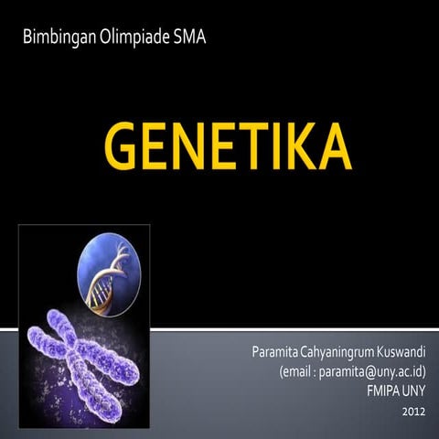 Ppt genetika olimpiade | PDF