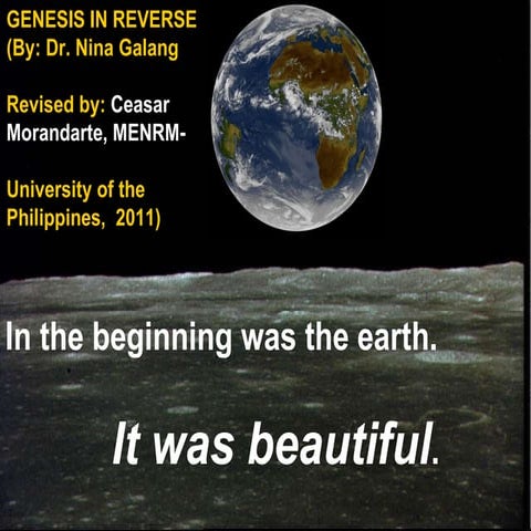 Planet Earth -genesis in reverse | PPT