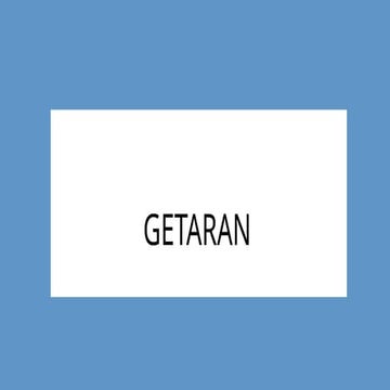 PPT GETARAN untuk kelas delapan semester 1 | PPTX