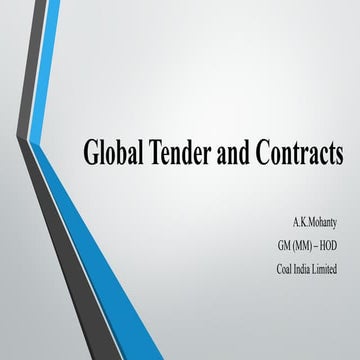 PPT_Global Tender to know the key insights | PPT