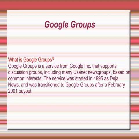 Google groups.ppt