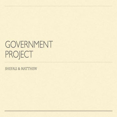 Government 101: Create your own society project | PPTX