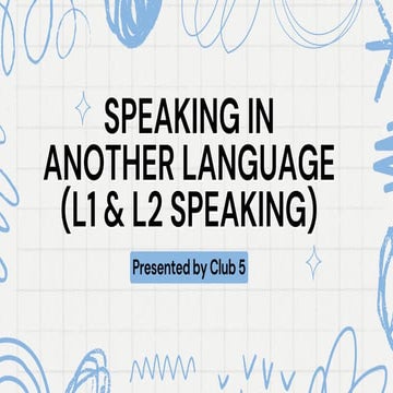speaking in another language in teaching | PDF