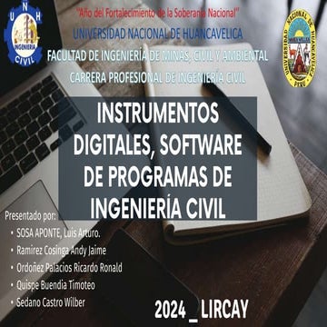 programas de que se utilizan en campo de ingenieria civil | PPTX