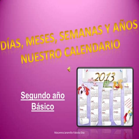 Ppt guia n° 5 calendario | PPTX