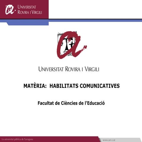 Ppt Habilitats Comunicatives Ppt