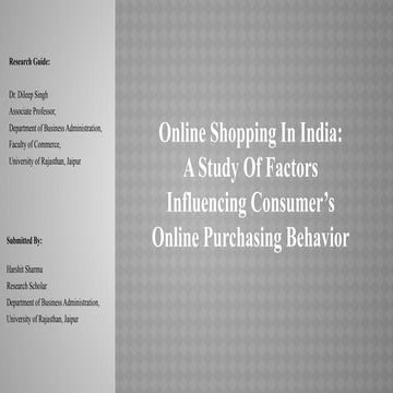 PPT Dr Harshit Sharma - PhD Pre viva Presentation | PPT