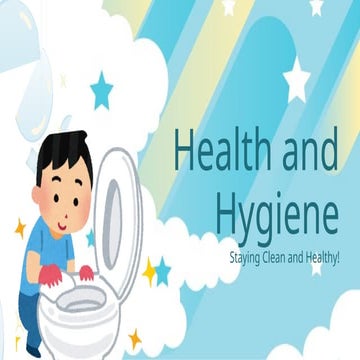 PPT Health and Hygiene - grade 8 science topic | PPTX