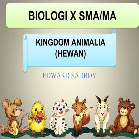 Kindom Animalia, Pisces, amfibi, avec and mamalia | PPTX