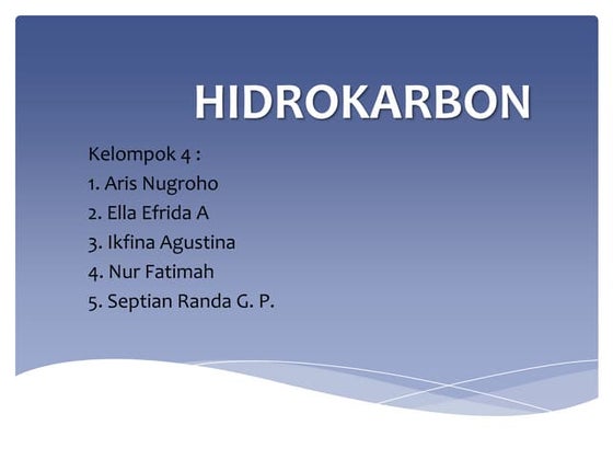 Senyawa Hidrokarbon (materi kimia) | PPTX