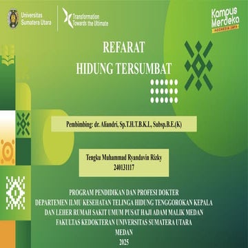 anatomi hidung dan sinus paranasal THT-KL unand | PPTX